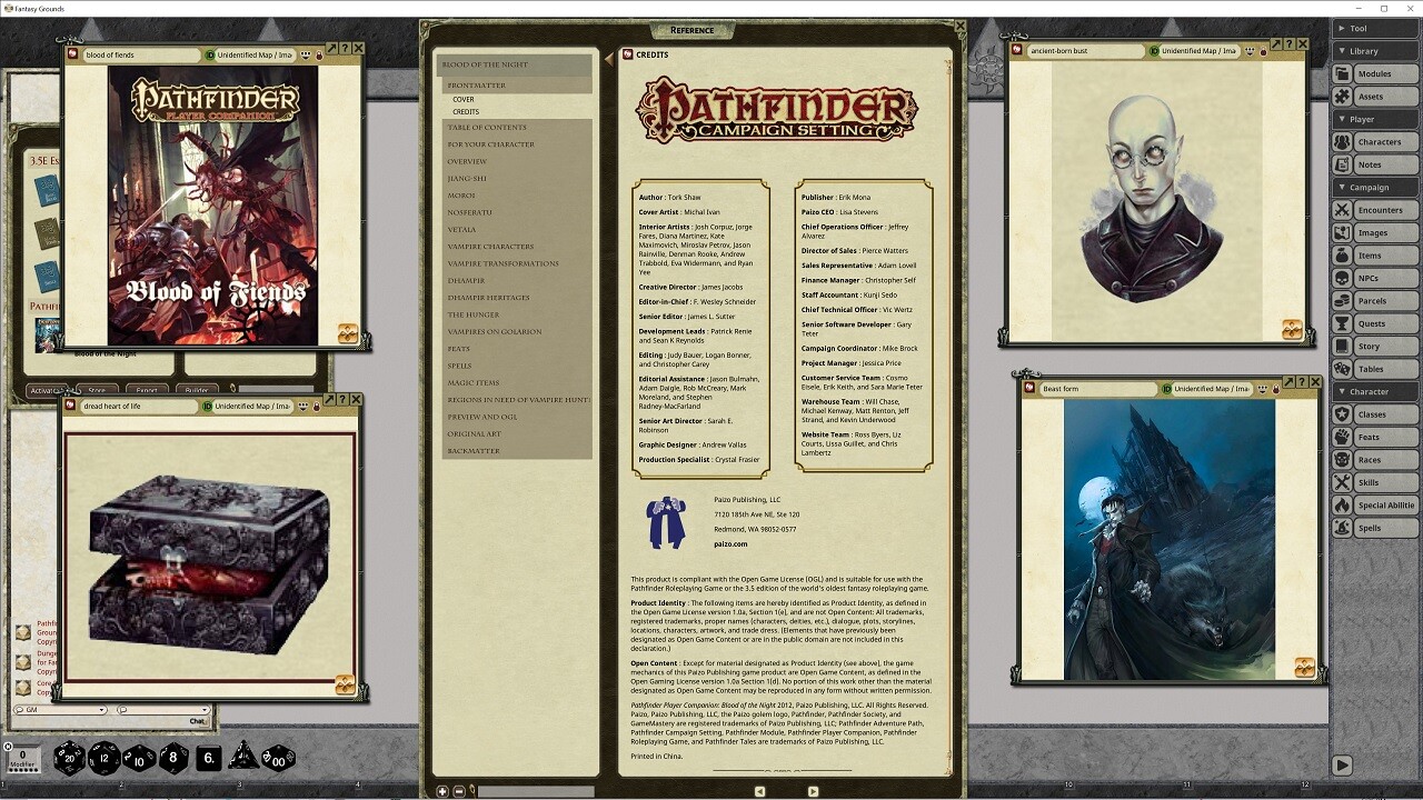 Fantasy Grounds - Pathfinder RPG - Pathfinder Player Companion: Blood ...