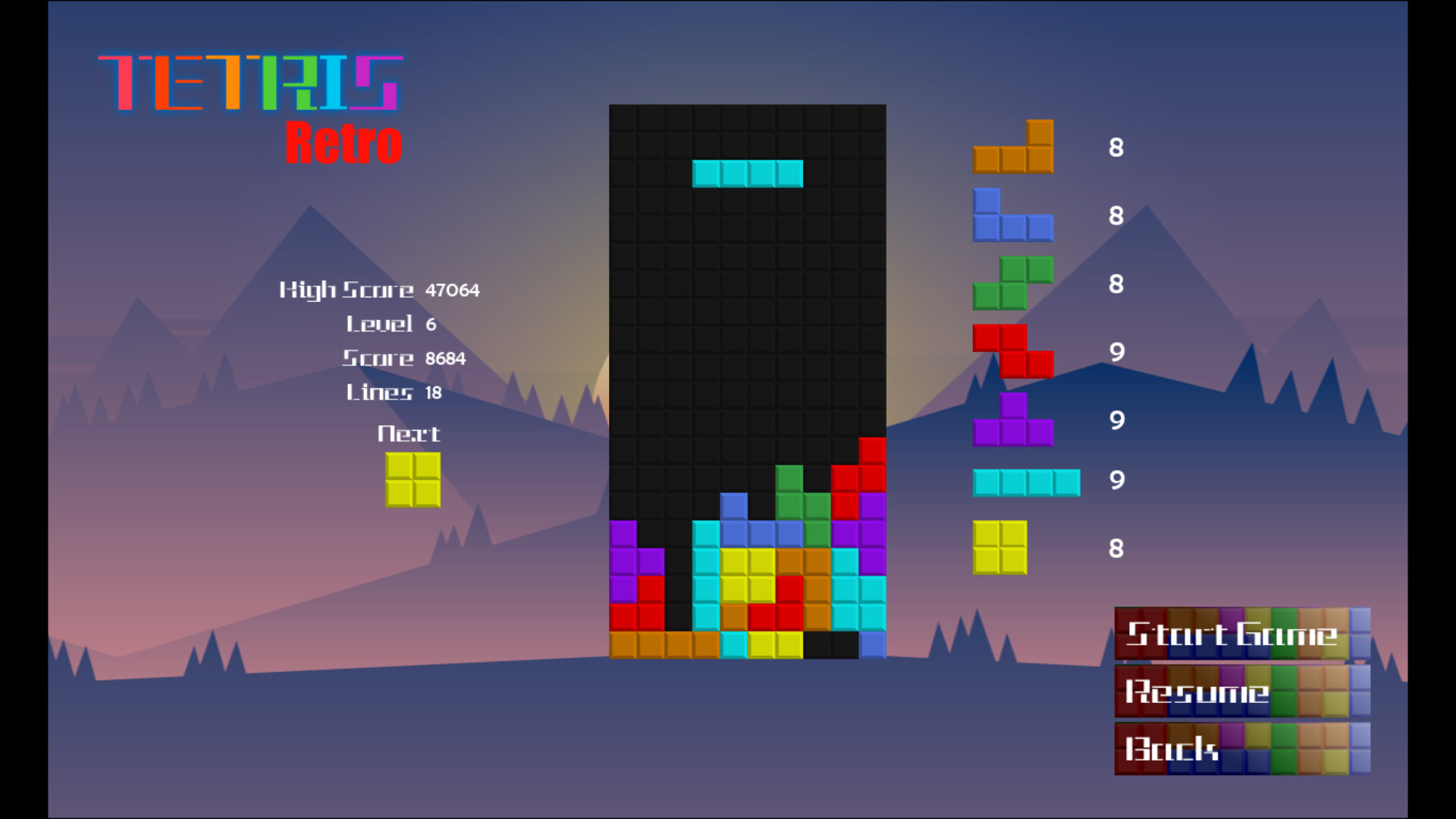 Tetris-Retro Screenshots · SteamDB
