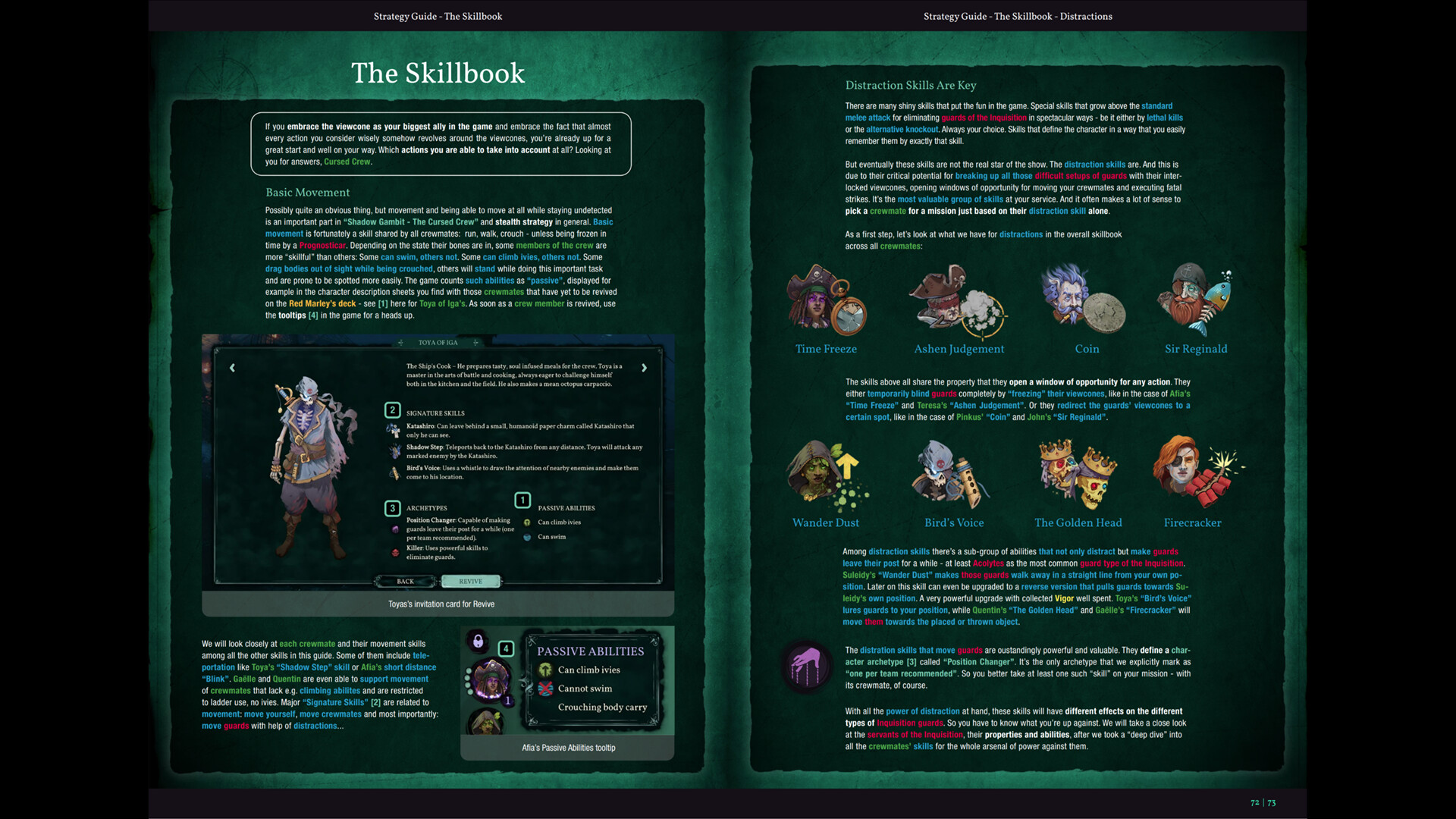 Steam의 Shadow Gambit: The Cursed Crew Artbook & Strategy Guide