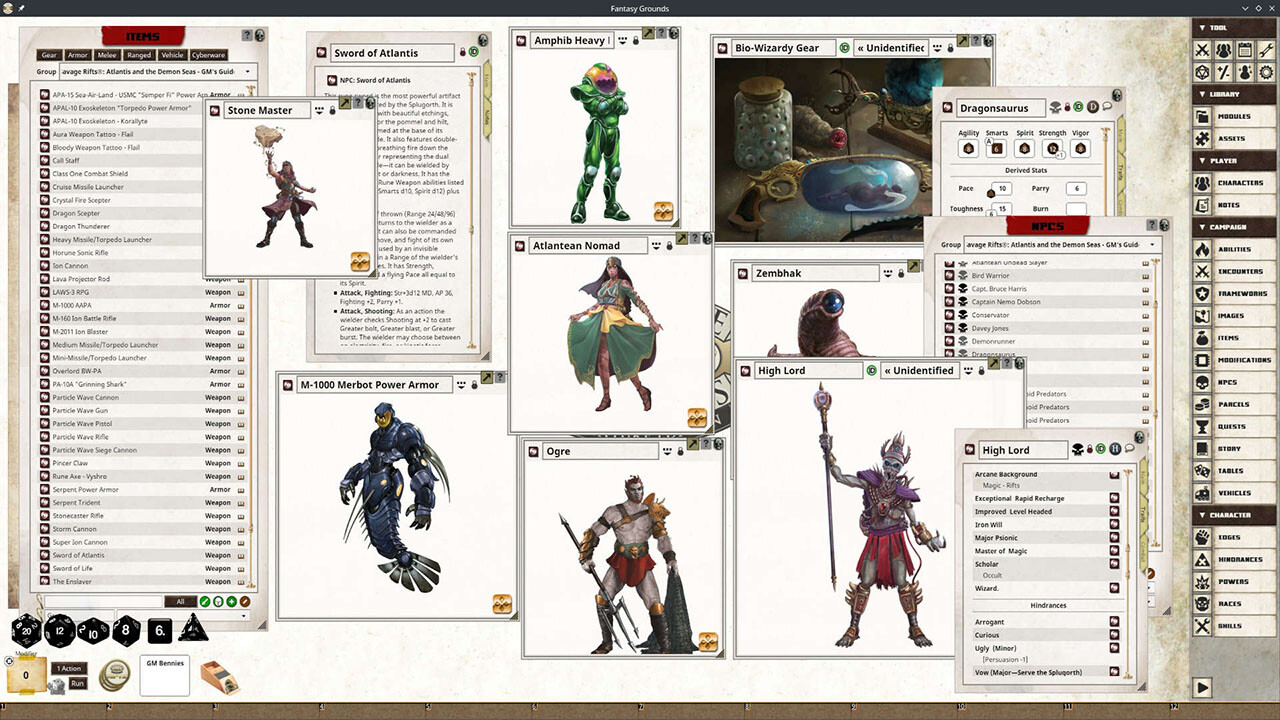 Fantasy Grounds - Rifts(R) for Savage Worlds: Atlantis and the Demon ...
