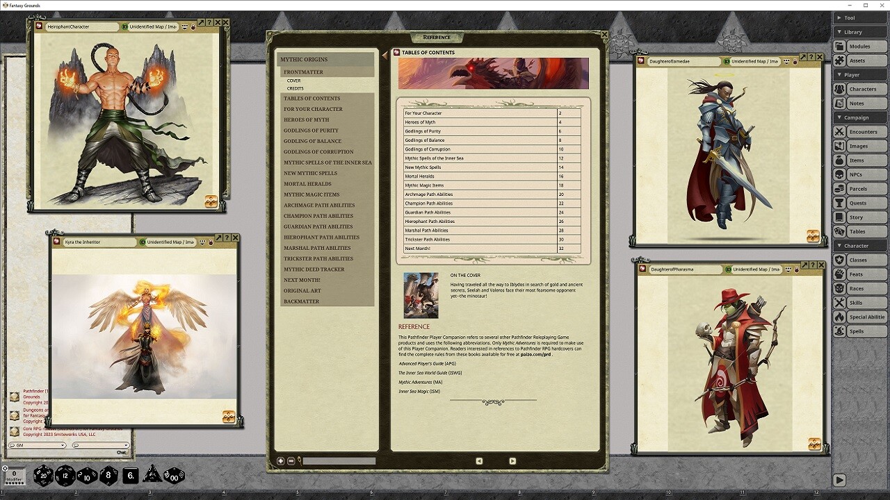 Fantasy Grounds - Pathfinder RPG - Pathfinder Companion: Mythic Origins ...