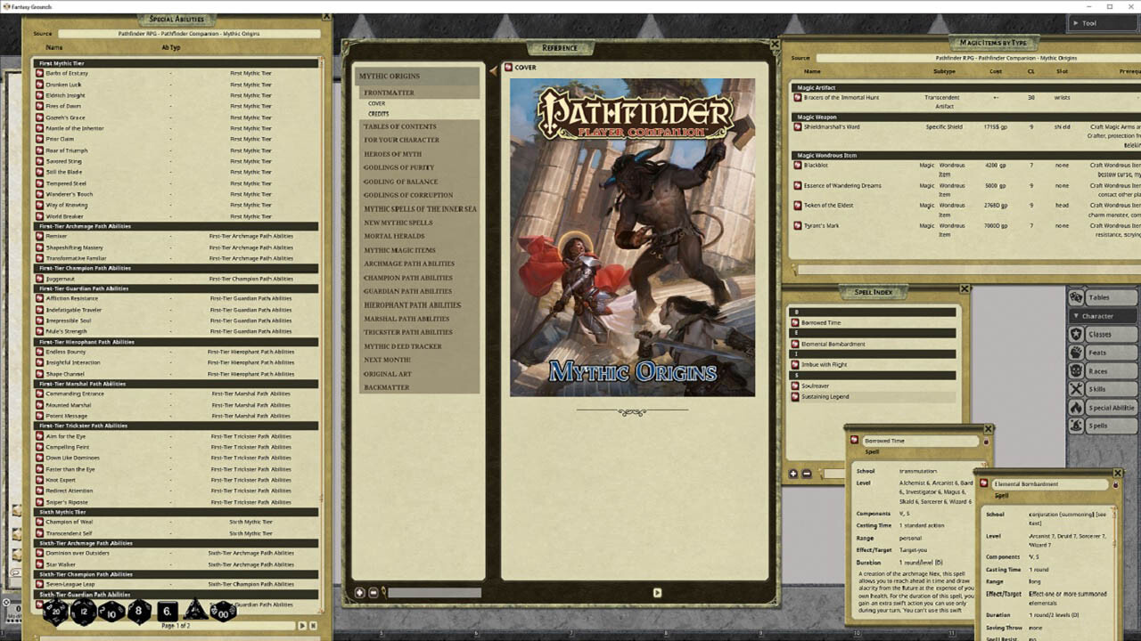 Fantasy Grounds - Pathfinder RPG - Pathfinder Companion: Mythic Origins ...