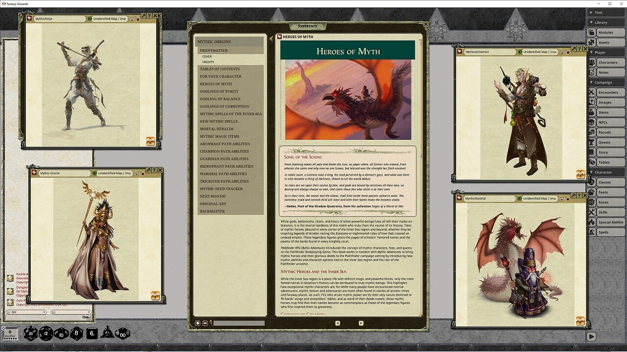Fantasy Grounds - Pathfinder RPG - Pathfinder Companion: Mythic Origins ...