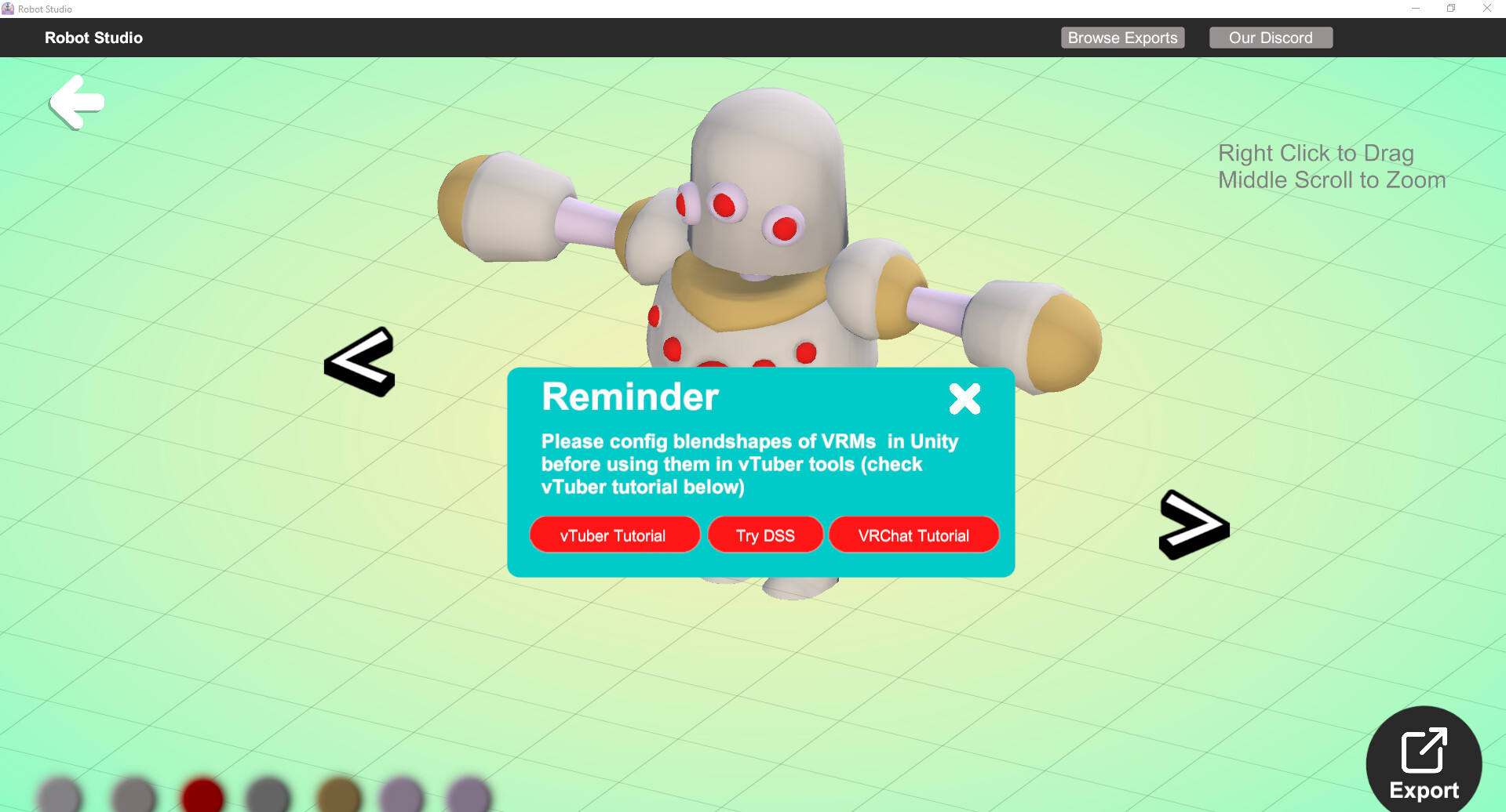 Robot Studio for VRChat and Vroid di Steam