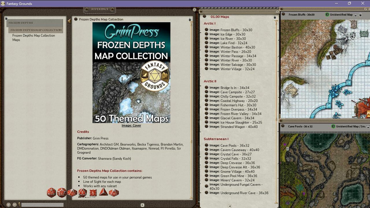 Fantasy Grounds - Frozen Depths Map Collection on Steam