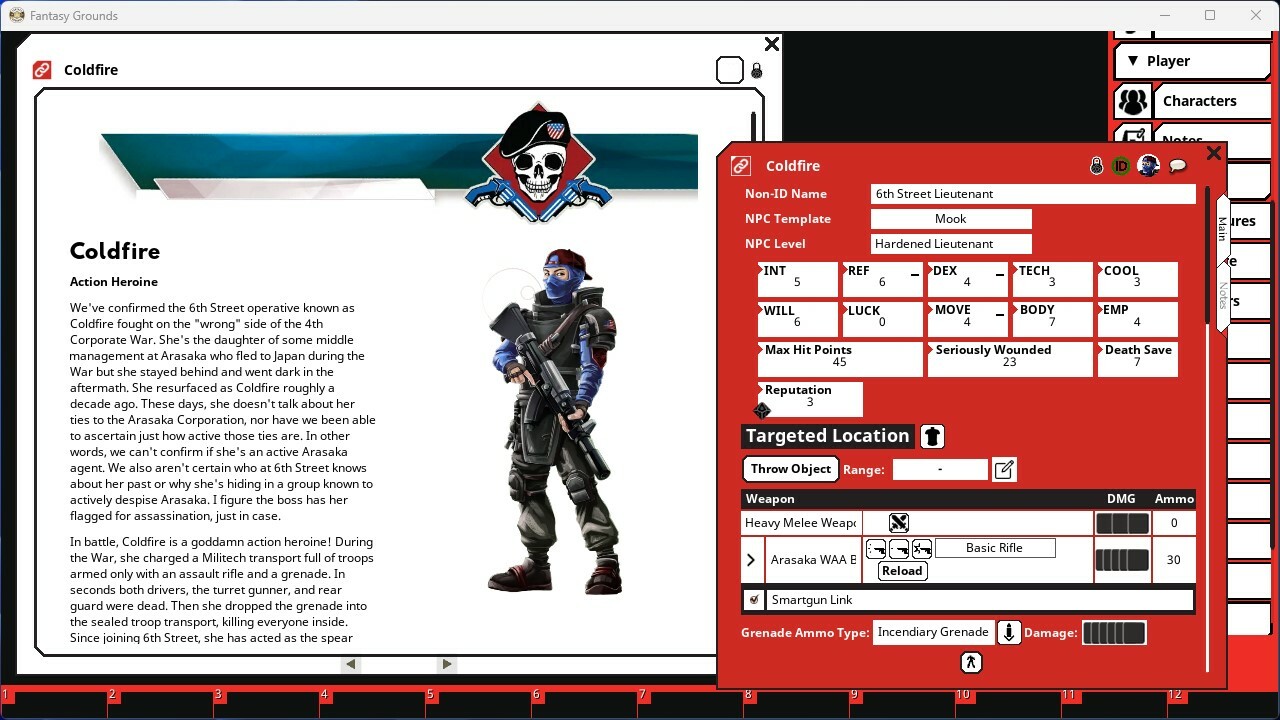 Save 20% on Fantasy Grounds - Cyberpunk RED - Danger Gal Dossier on Steam