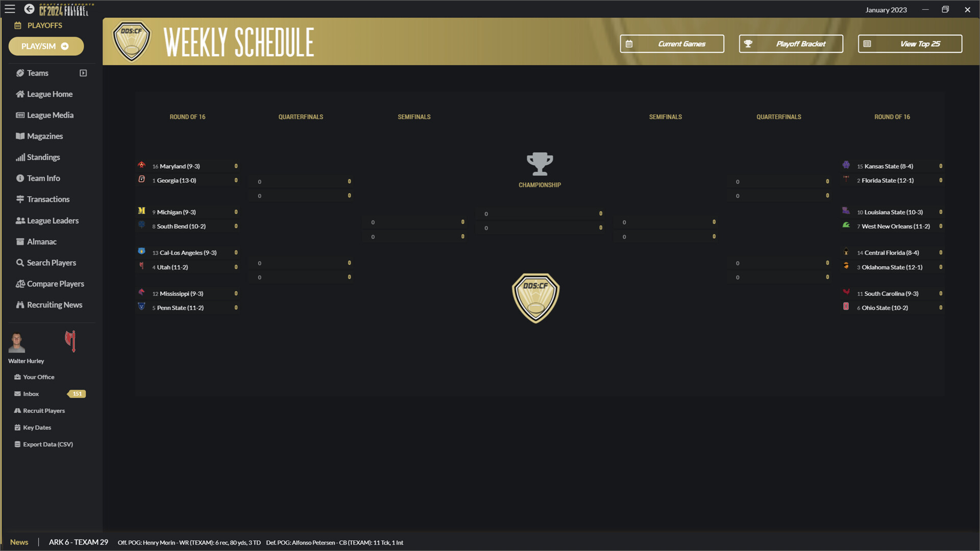 Draft Day Sports: College Football 2024 on Steam