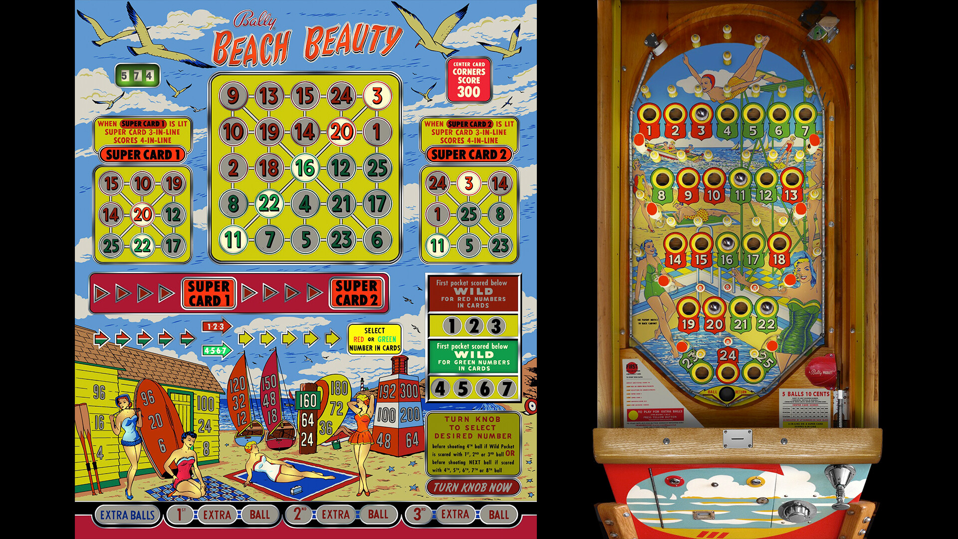 Bingo Pinball Gameroom - Bally Beach Beauty on Steam