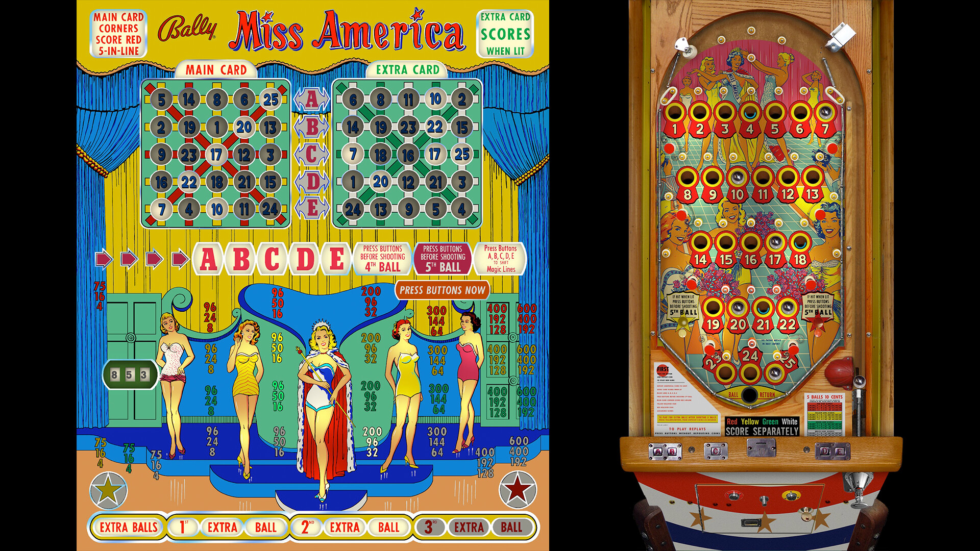 BPG - Bally Miss America · Bingo Pinball Gameroom - Bally Miss America ...
