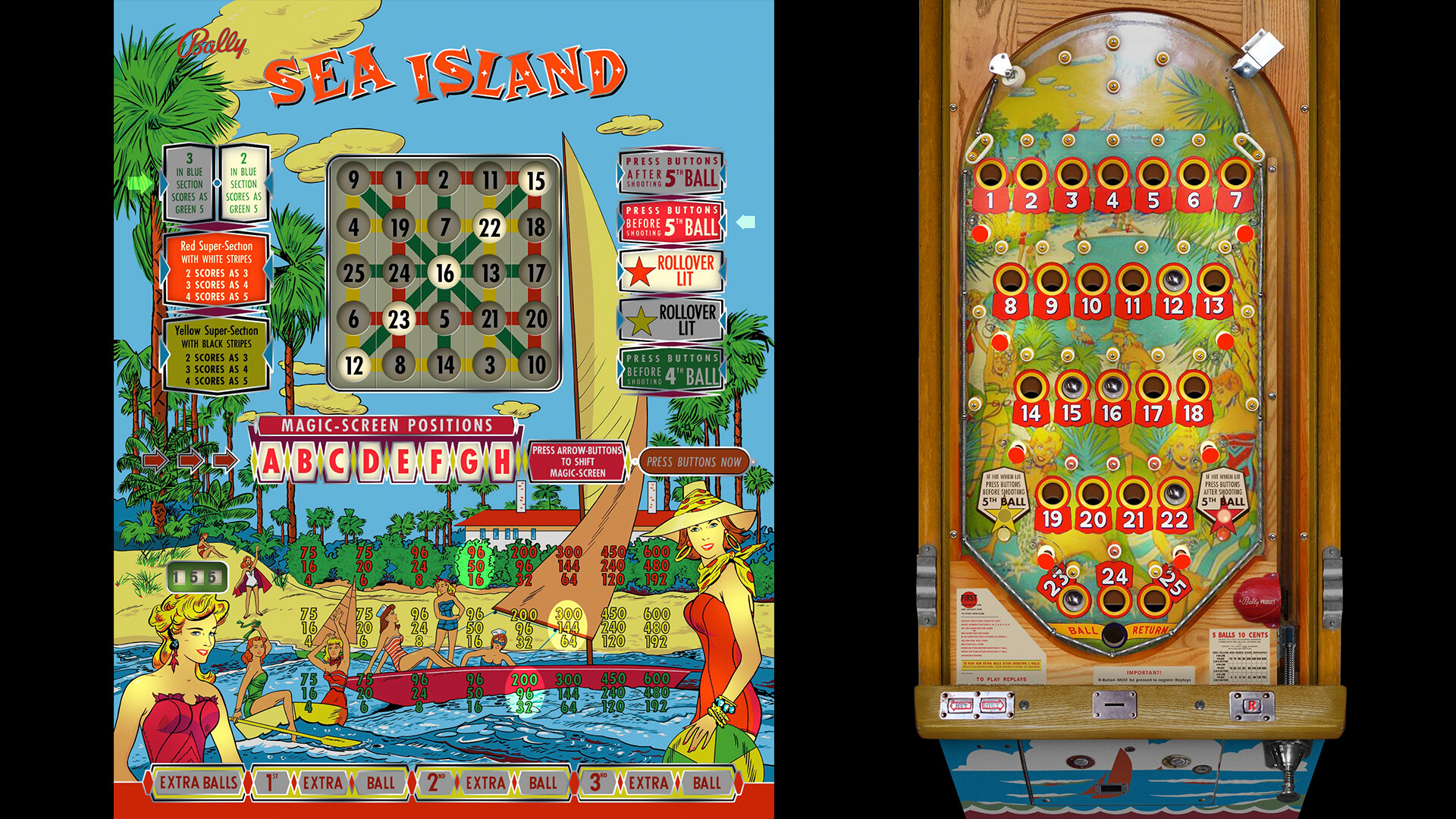 Bingo Pinball Gameroom - Bally Sea Island on Steam