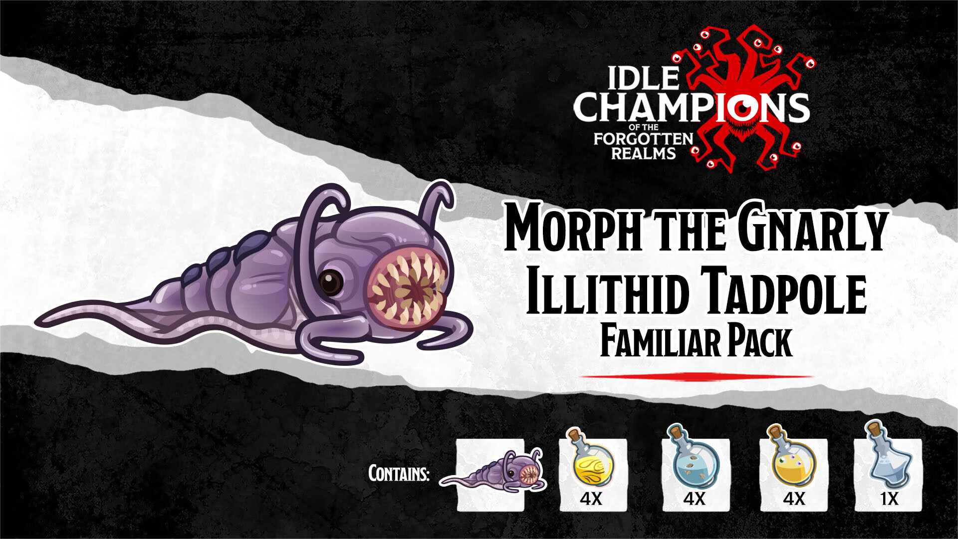 Idle Champions - Morph the Gnarly Illithid Tadpole Familiar Pack Screenshots · SteamDB