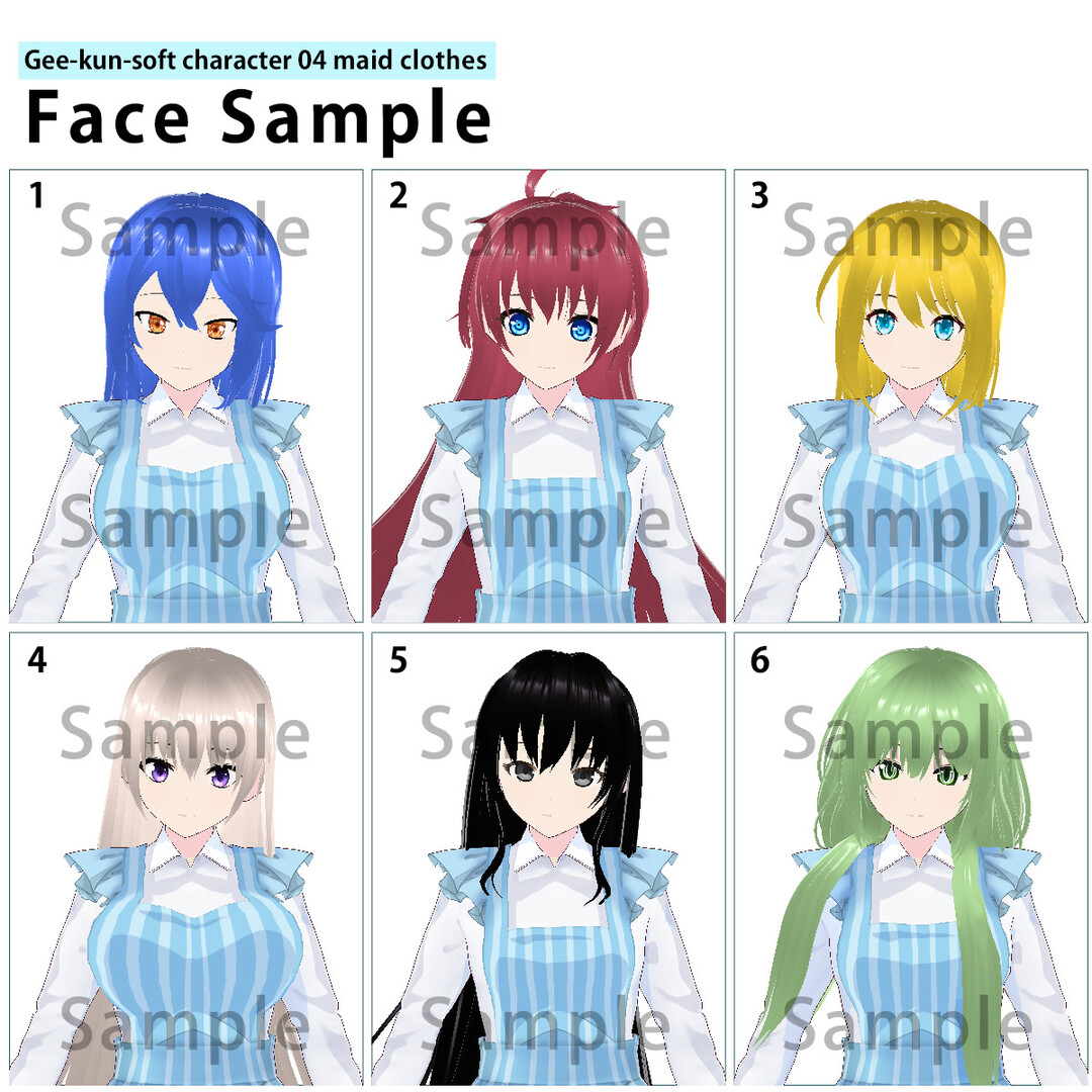 RPG Maker 3D Character Converter - Gee-kun-soft character 04 Maid ...