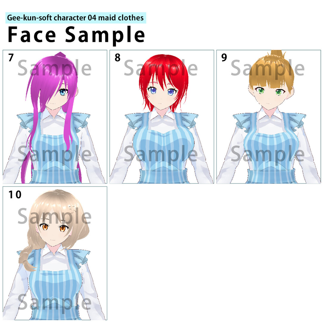 RPG Maker 3D Character Converter - Gee-kun-soft character 04 Maid ...