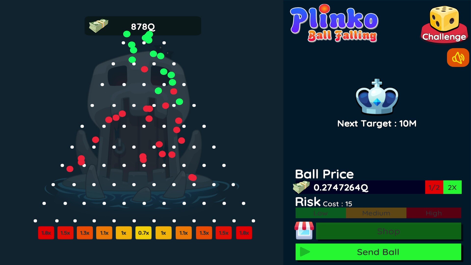 Plinko : Ball Falling on Steam Plinko : Ball Falling on Steam