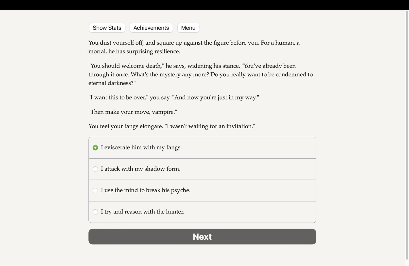 Vampire's Kiss on Steam