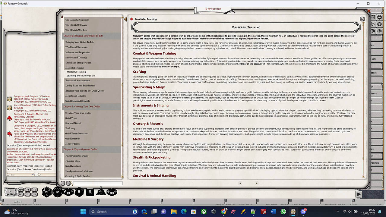 Fantasy Grounds - Remarkable Guilds & Their Heroes on Steam