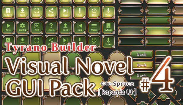 Tyrano Builder - Visual Novel GUI Pack #4 Color-Spruce [kopanda UI] on Steam