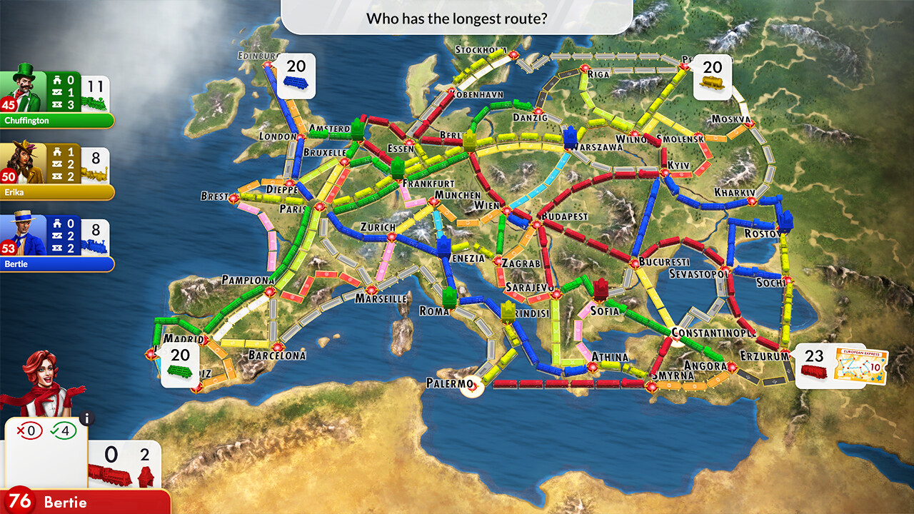 Ticket to Ride - Round the World Ticket Screenshots · SteamDB