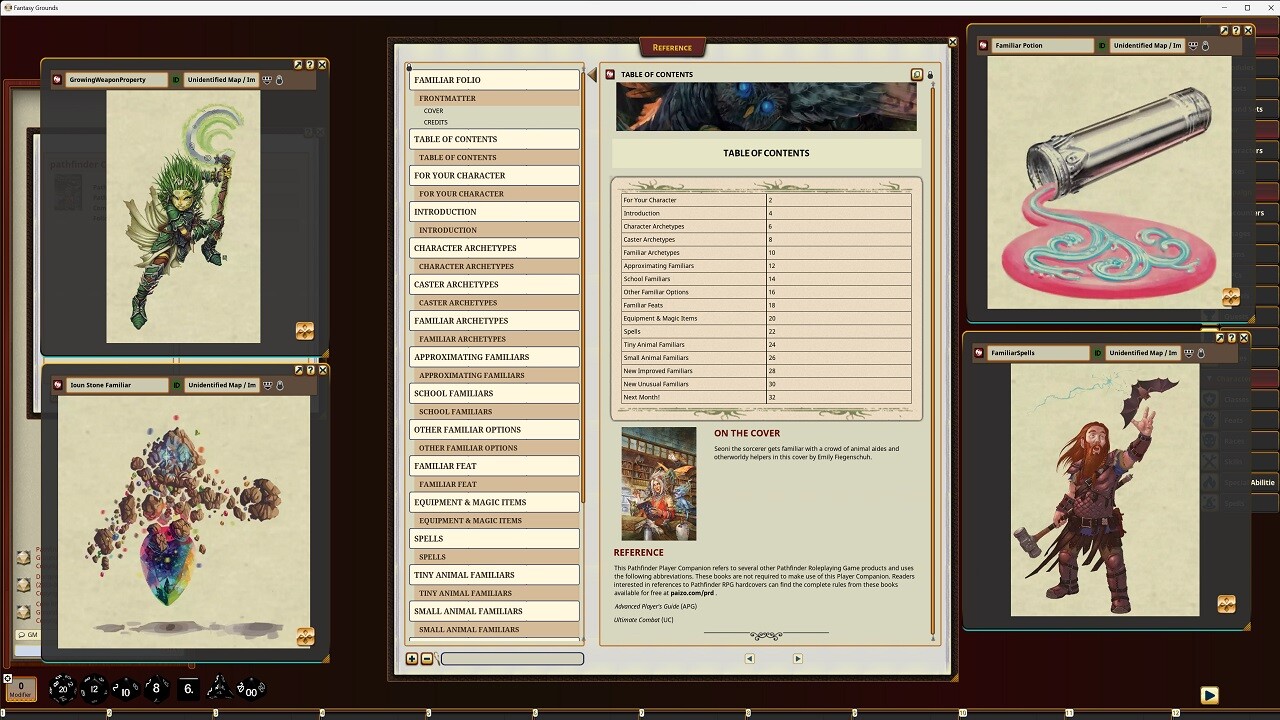 Fantasy Grounds - Pathfinder RPG - Pathfinder Companion: Familiar Folio ...