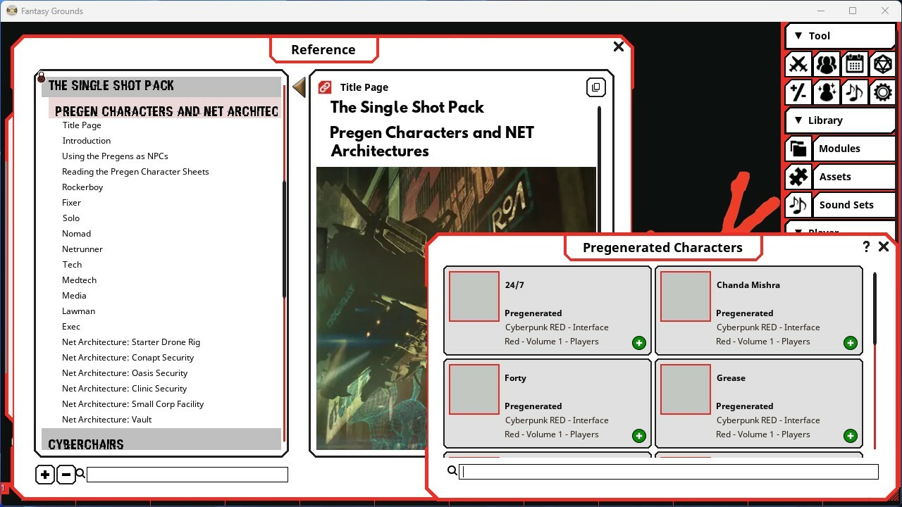 Fantasy Grounds - Cyberpunk RED: Interface RED Volume 1 on Steam