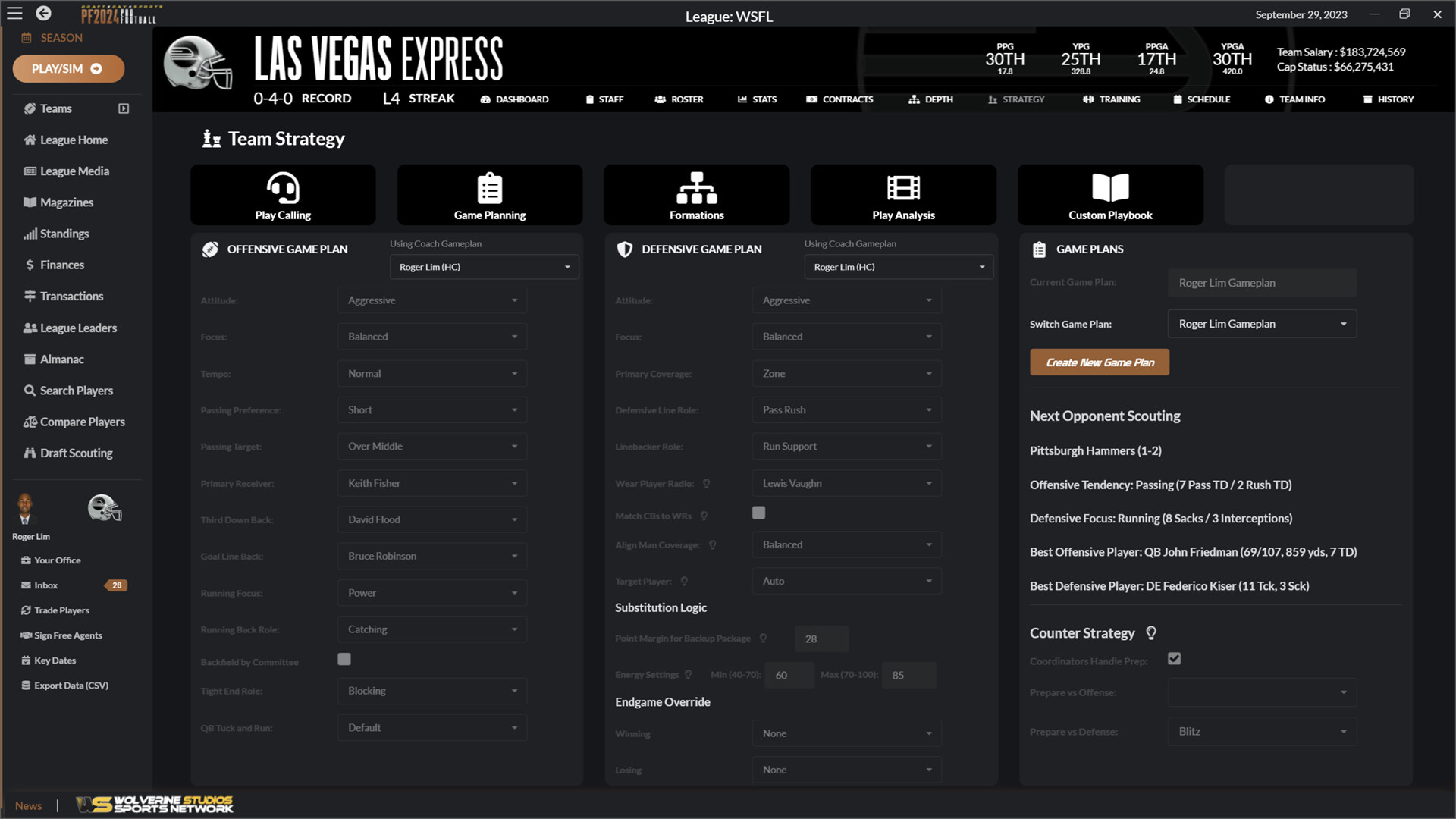 Draft Day Sports: Pro Football 2024 on Steam
