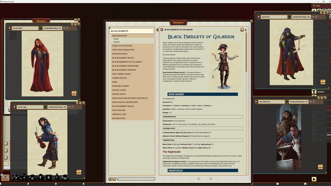 Fantasy Grounds - Pathfinder RPG - Pathfinder Companion: Black Markets ...