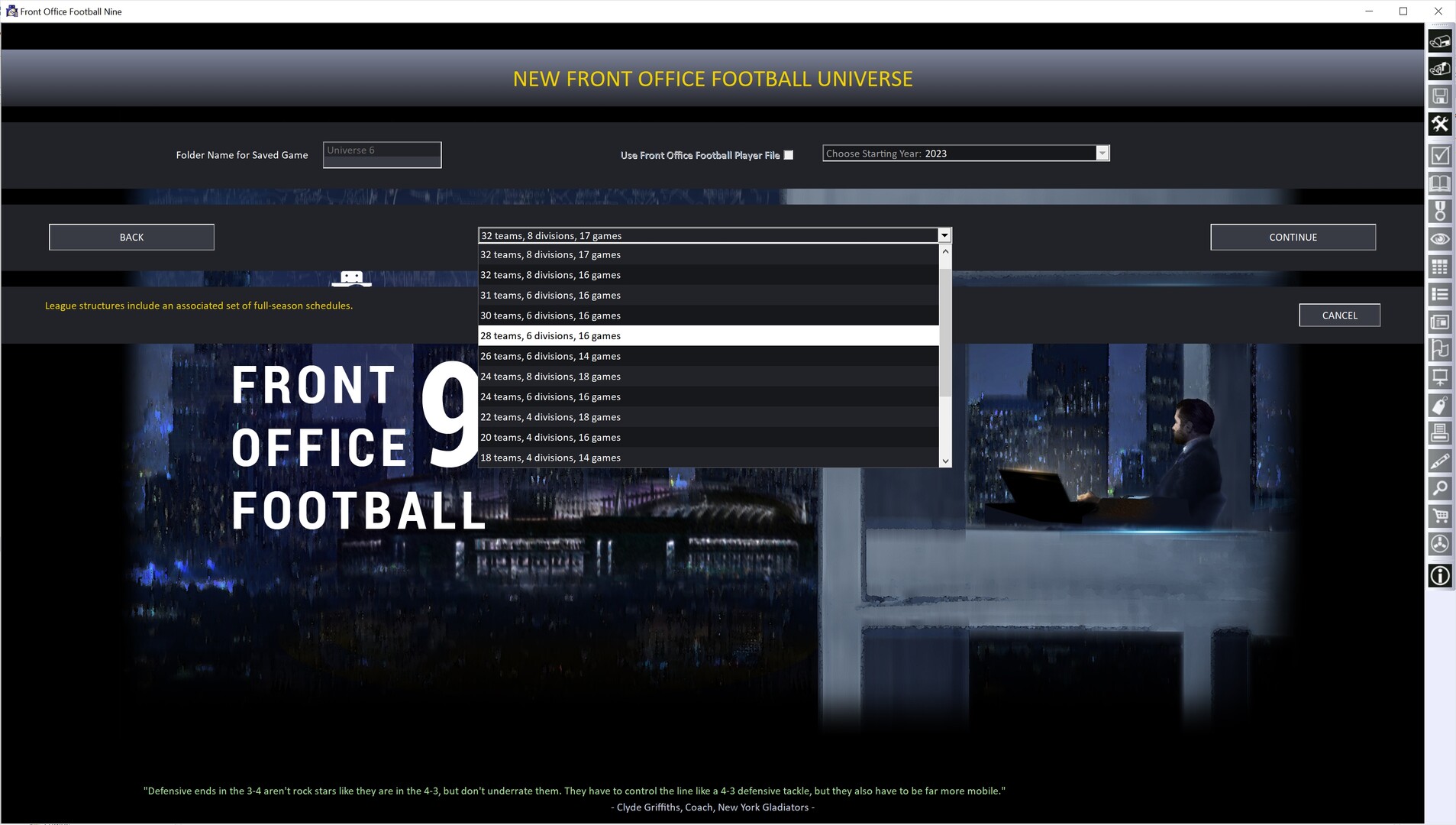 Front Office Football Nine on Steam