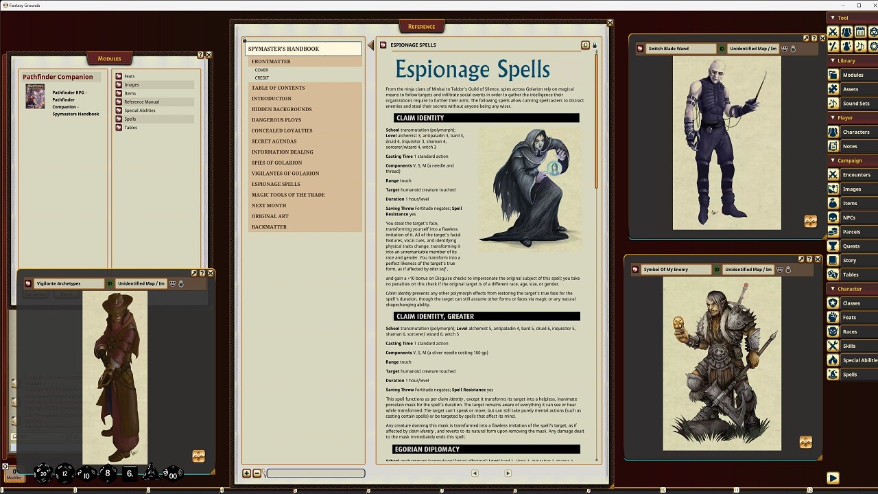 Fantasy Grounds - Pathfinder RPG - Pathfinder Companion: Spymaster's ...