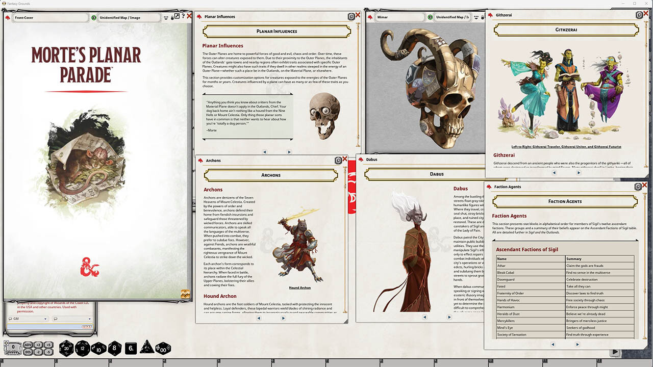 Fantasy Grounds D D Planescape Adventures In The Multiverse On Steam