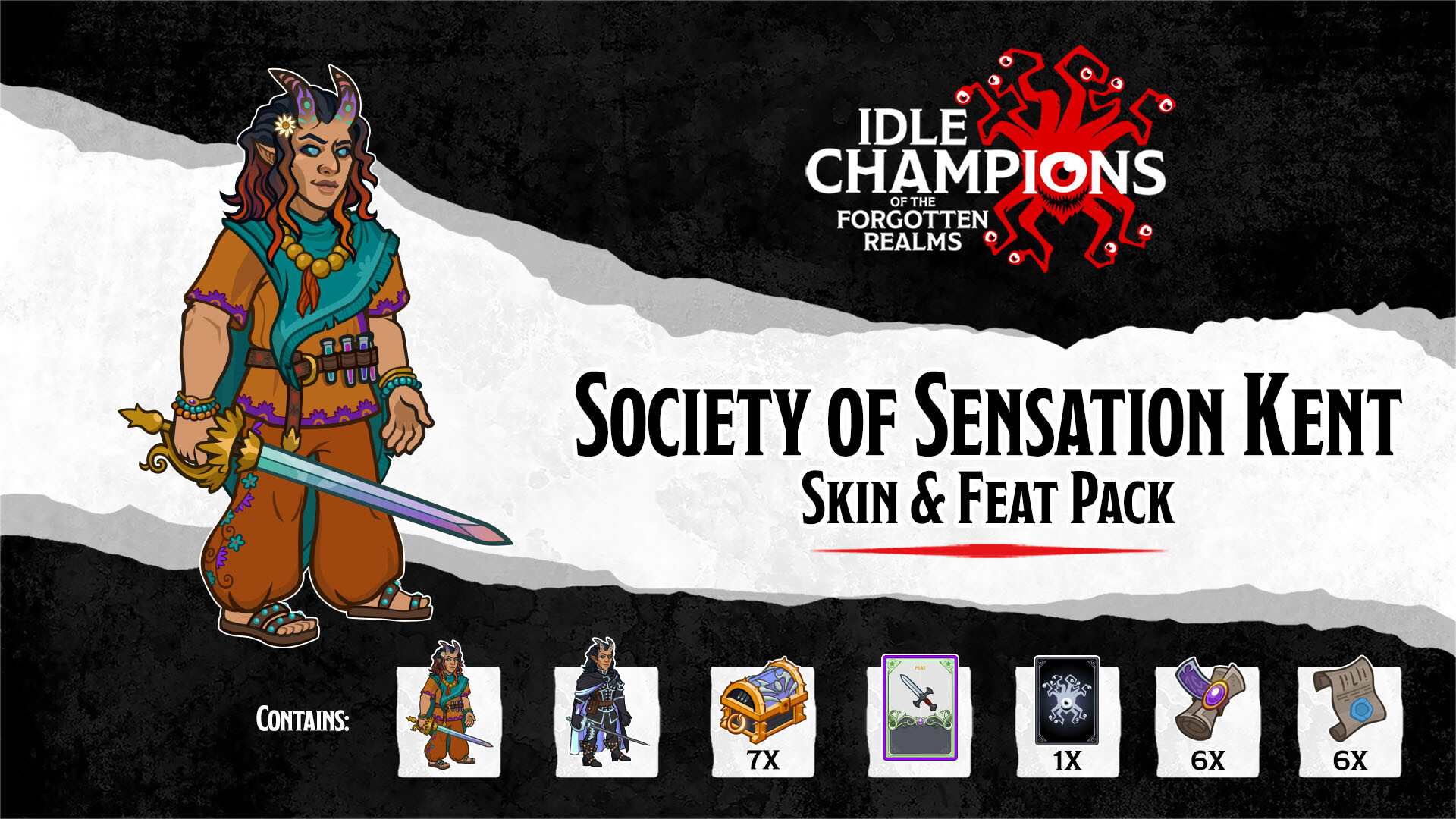 Idle Champions - Society of Sensation Kent Skin & Feat Pack ve službě Steam