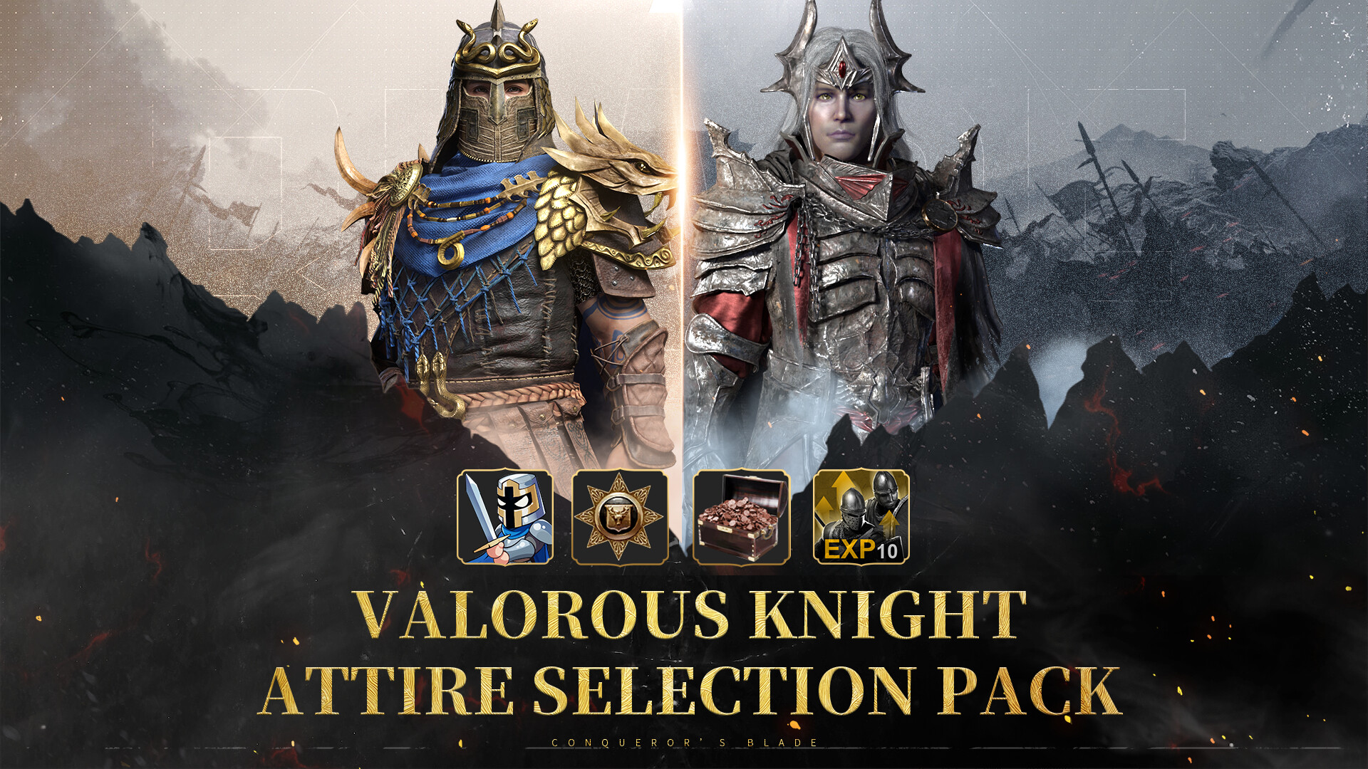Conqueror's Blade - Valorous Knight Attire Selection Pack on Steam