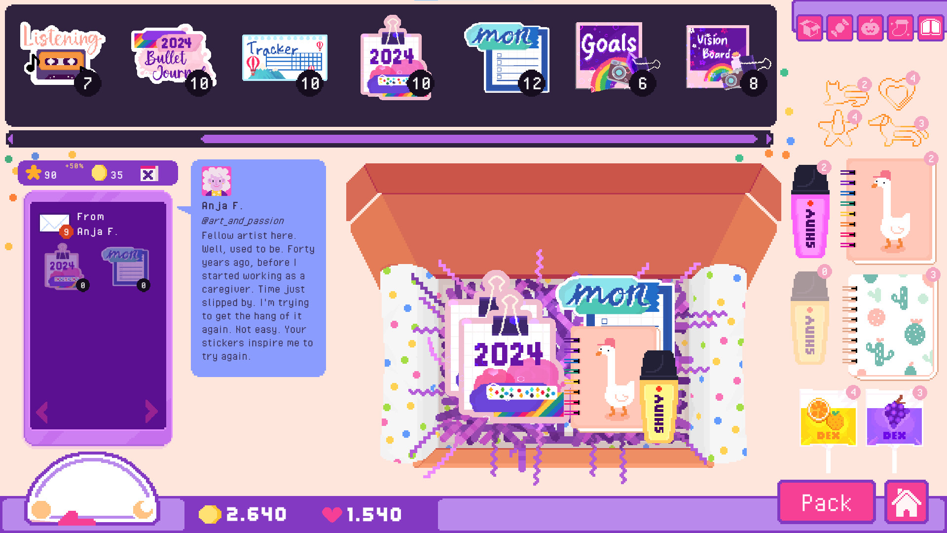 Sticky Business: Plan With Me on Steam