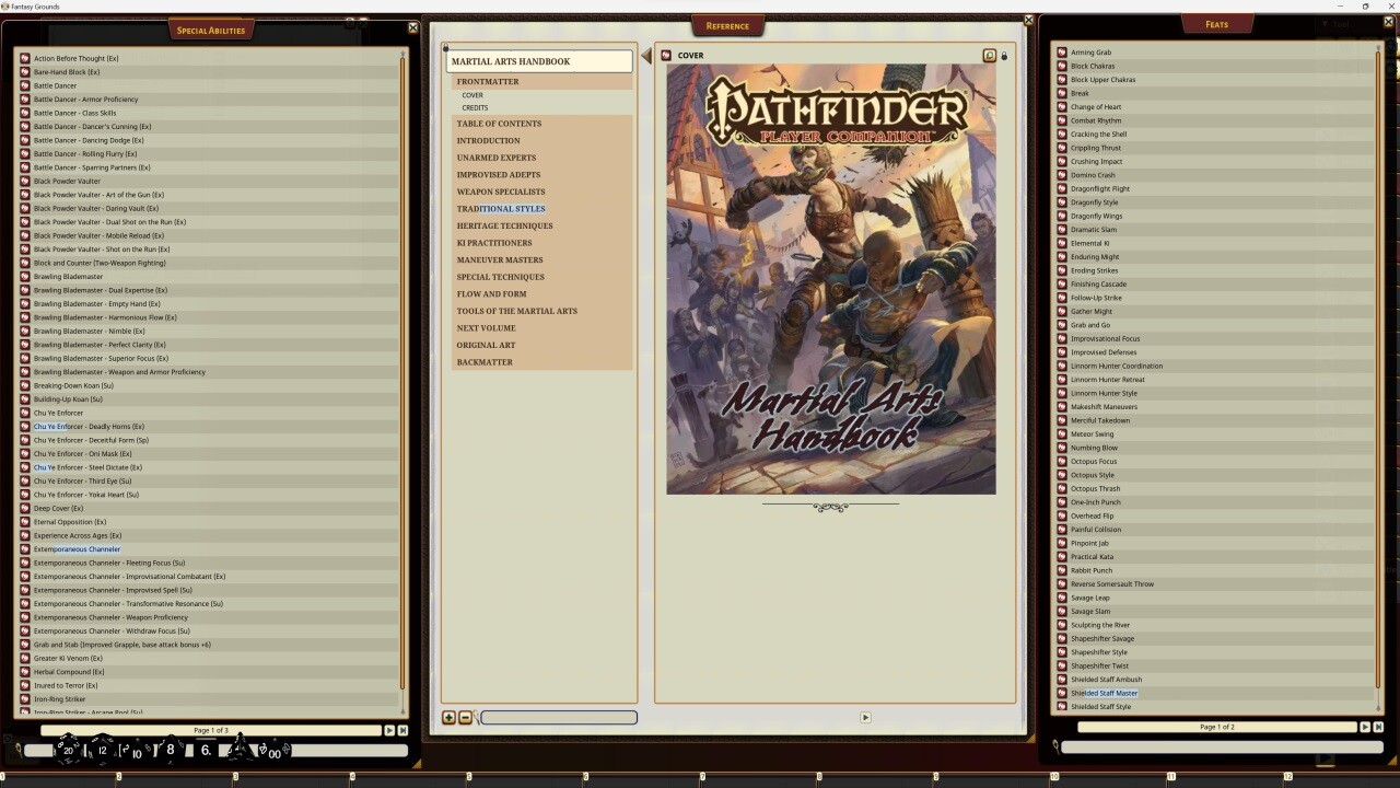 Fantasy Grounds - Pathfinder RPG - Pathfinder Companion: Martial Arts ...