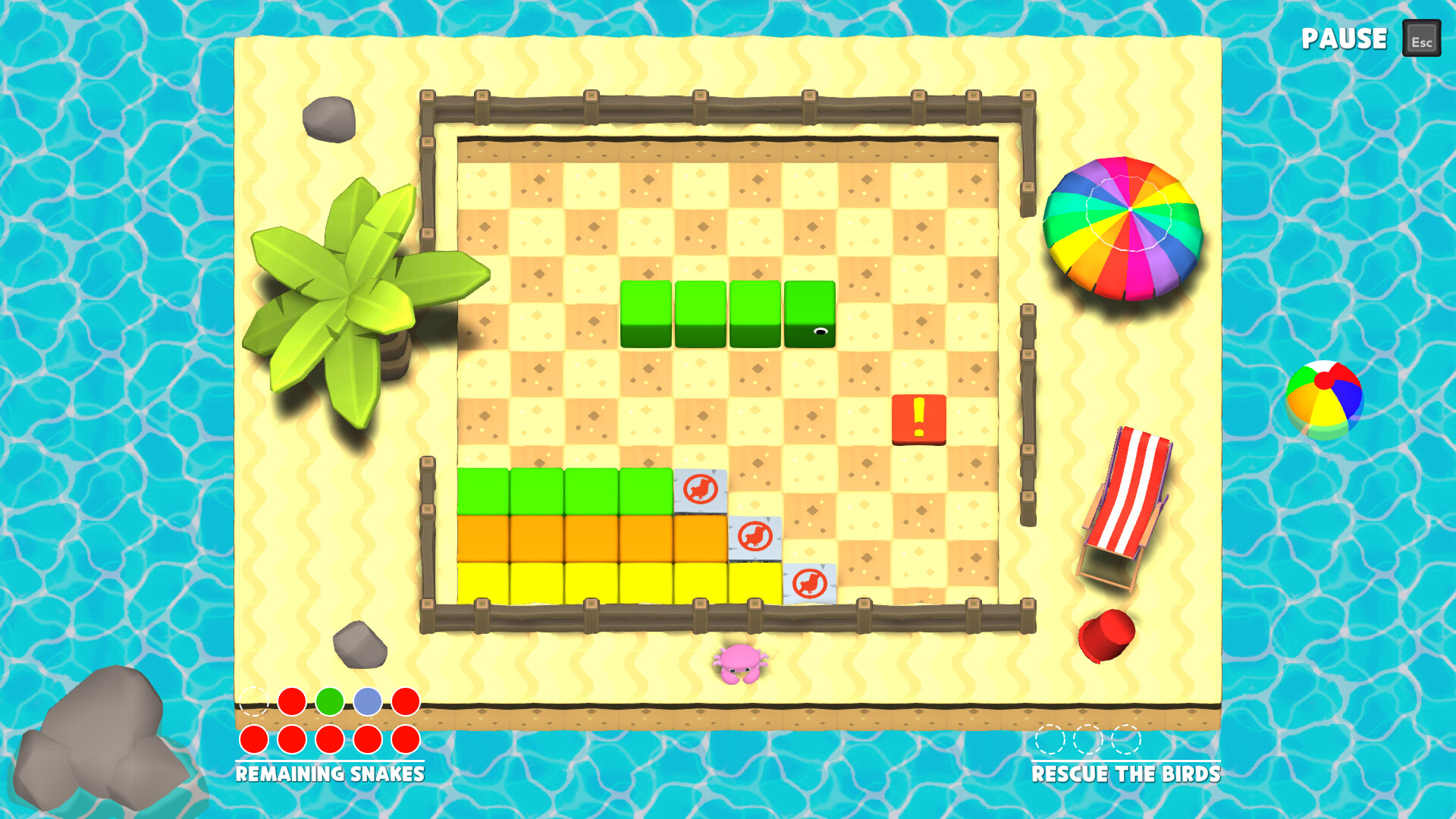 Snaketris: Rescue 'em all on Steam