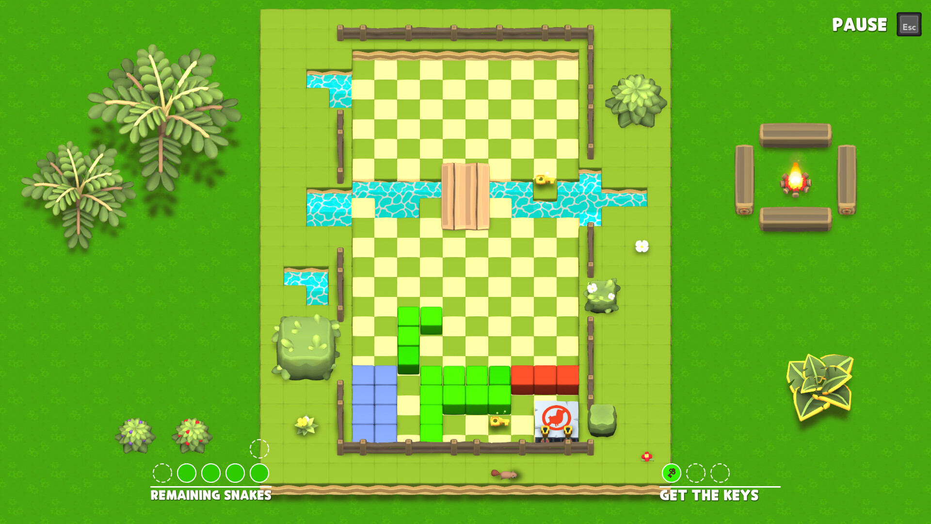 Snaketris: Rescue 'em all on Steam