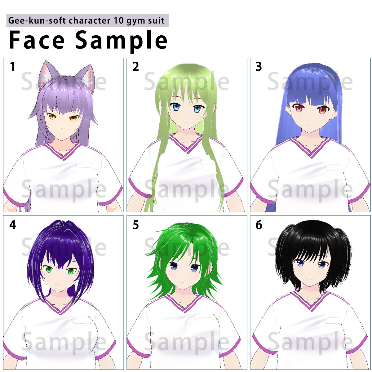 RPG Maker 3D Character Converter - Gee-kun-soft character 10 gym suit ...