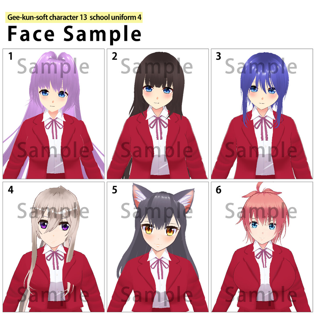 RPG Maker 3D Character Converter - Gee-kun-soft character 13 school ...