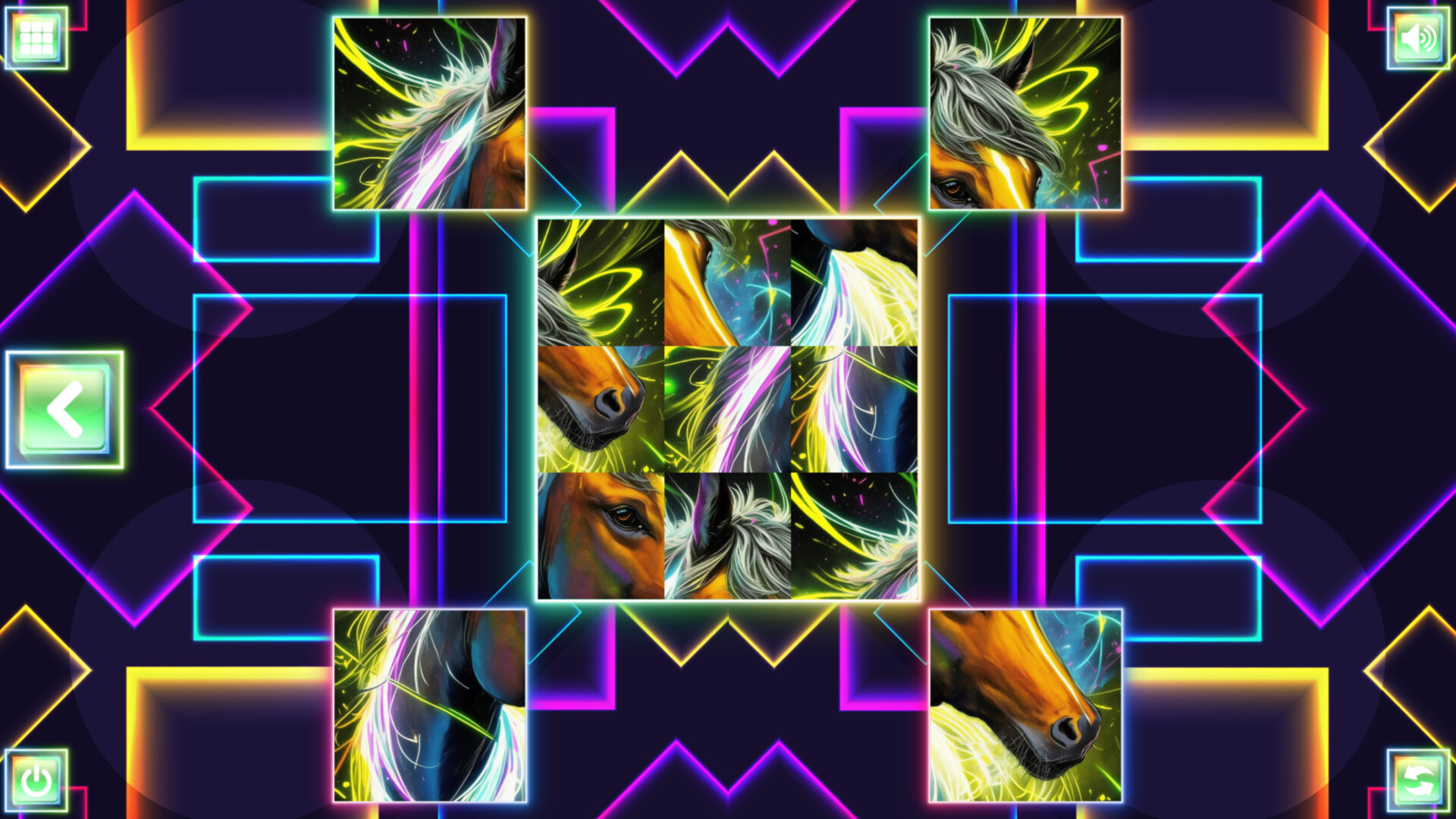 Neon Fantasy: Horses on Steam