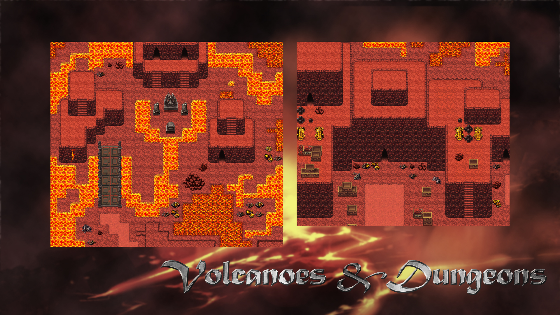 RPG Maker VX Ace - Dungeons and Volcanoes Tile Pack on Steam