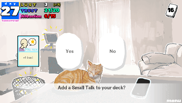 Dating Joyce: a Deckbuilding Game on Steam