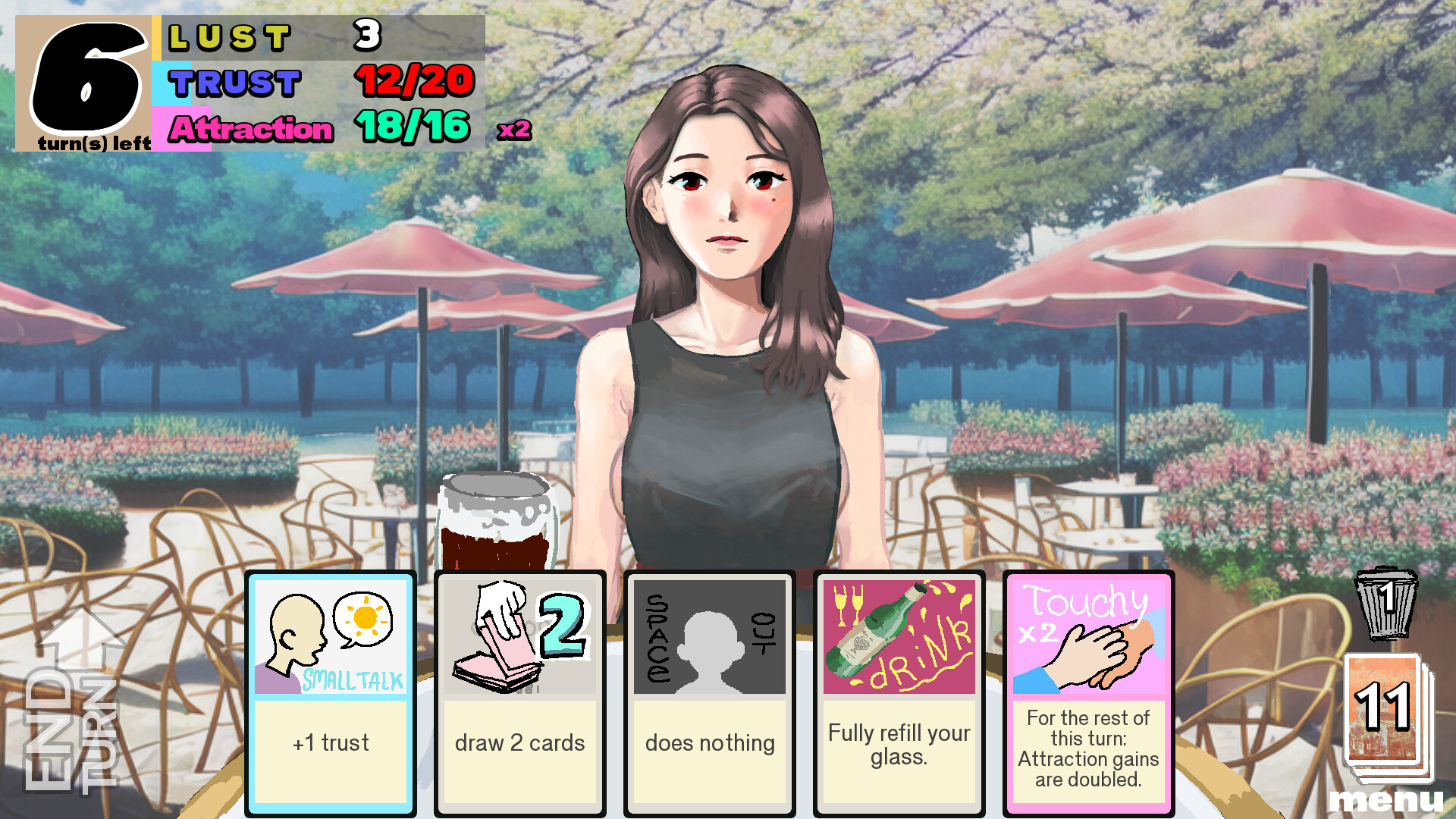 Dating Joyce: a Deckbuilding Game on Steam