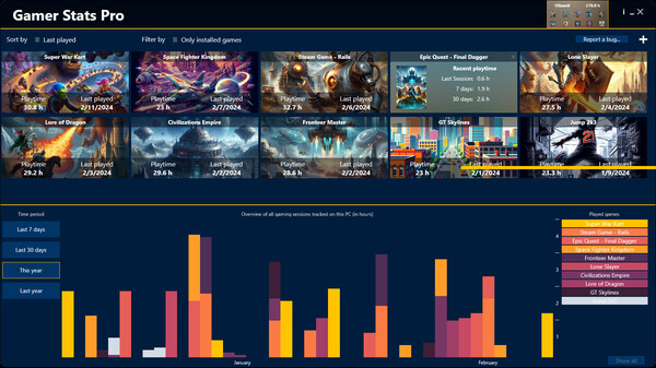 Gamer Stats Pro Trainer - FLiNG Trainer
