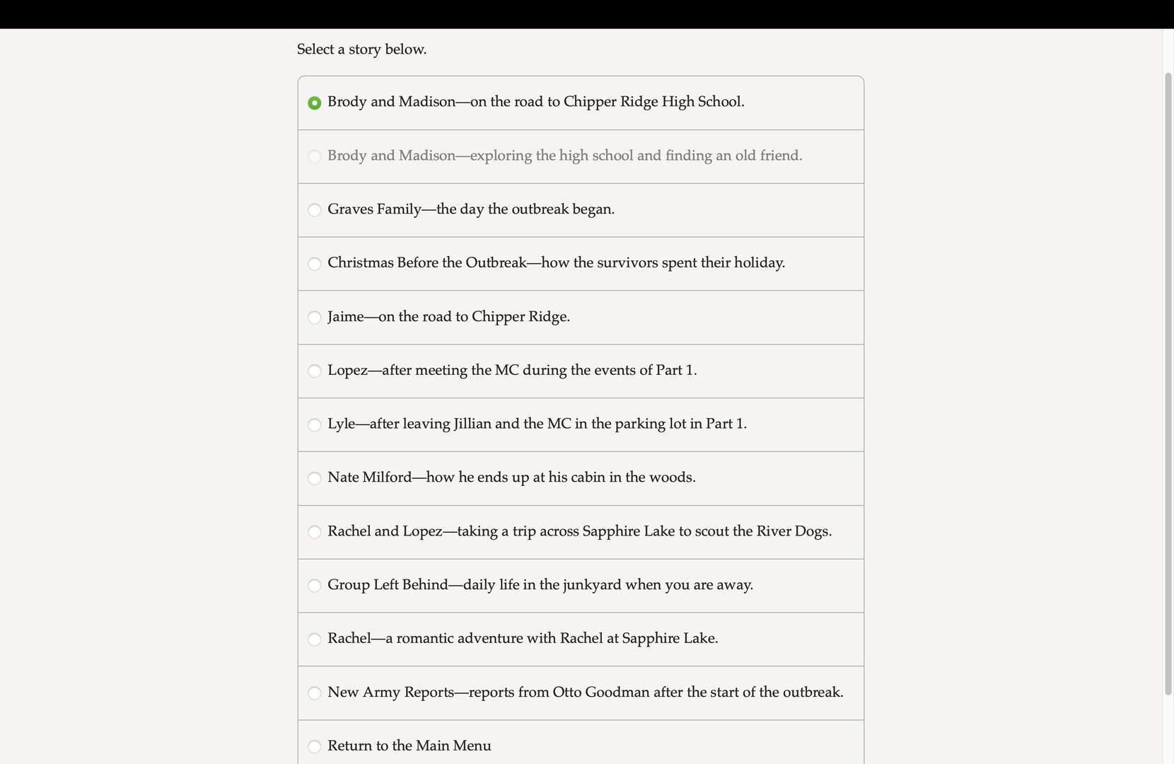 Zombie Exodus: Safe Haven — Side Stories 2 on Steam