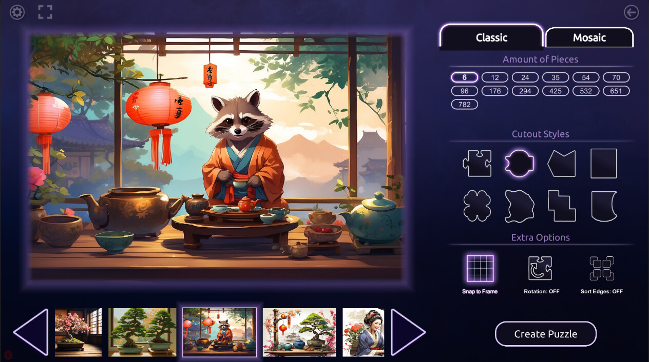 Master of Pieces © Jigsaw Puzzle DLC - Bonsai Screenshots · SteamDB