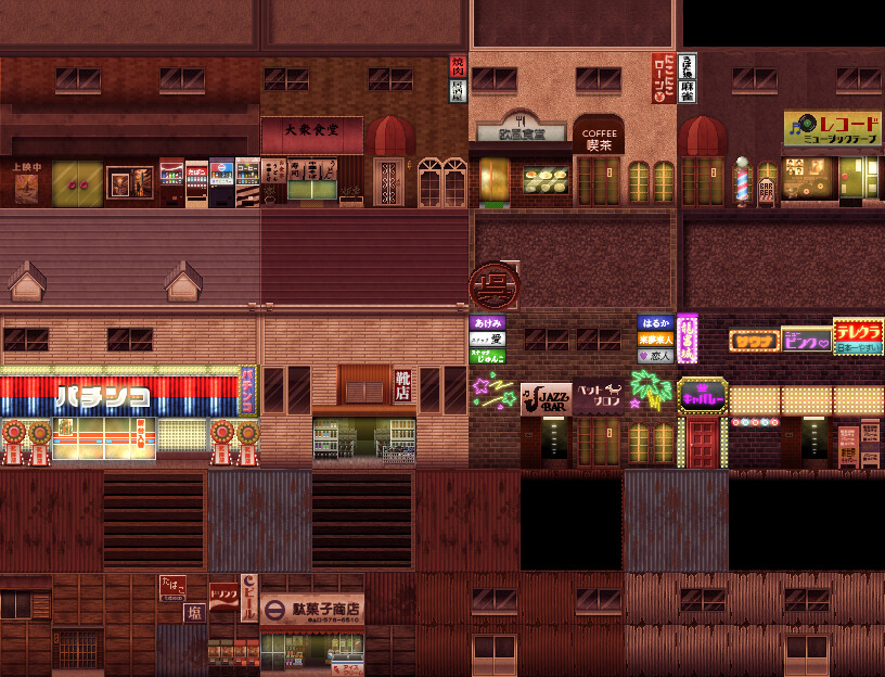 RPG Maker MZ - SERIALGAMES Living Good City Tileset - 80's Scene SET on ...