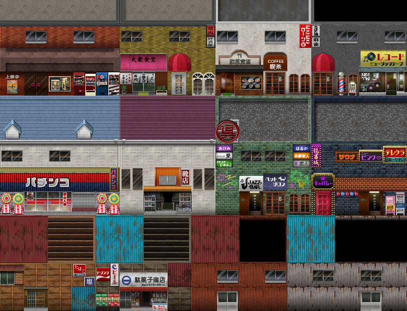 RPG Maker MZ - SERIALGAMES Living Good City Tileset - 80's Scene SET on ...