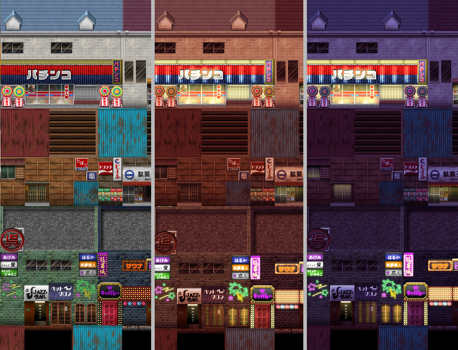 RPG Maker MZ - SERIALGAMES Living Good City Tileset - 80's Scene SET on ...