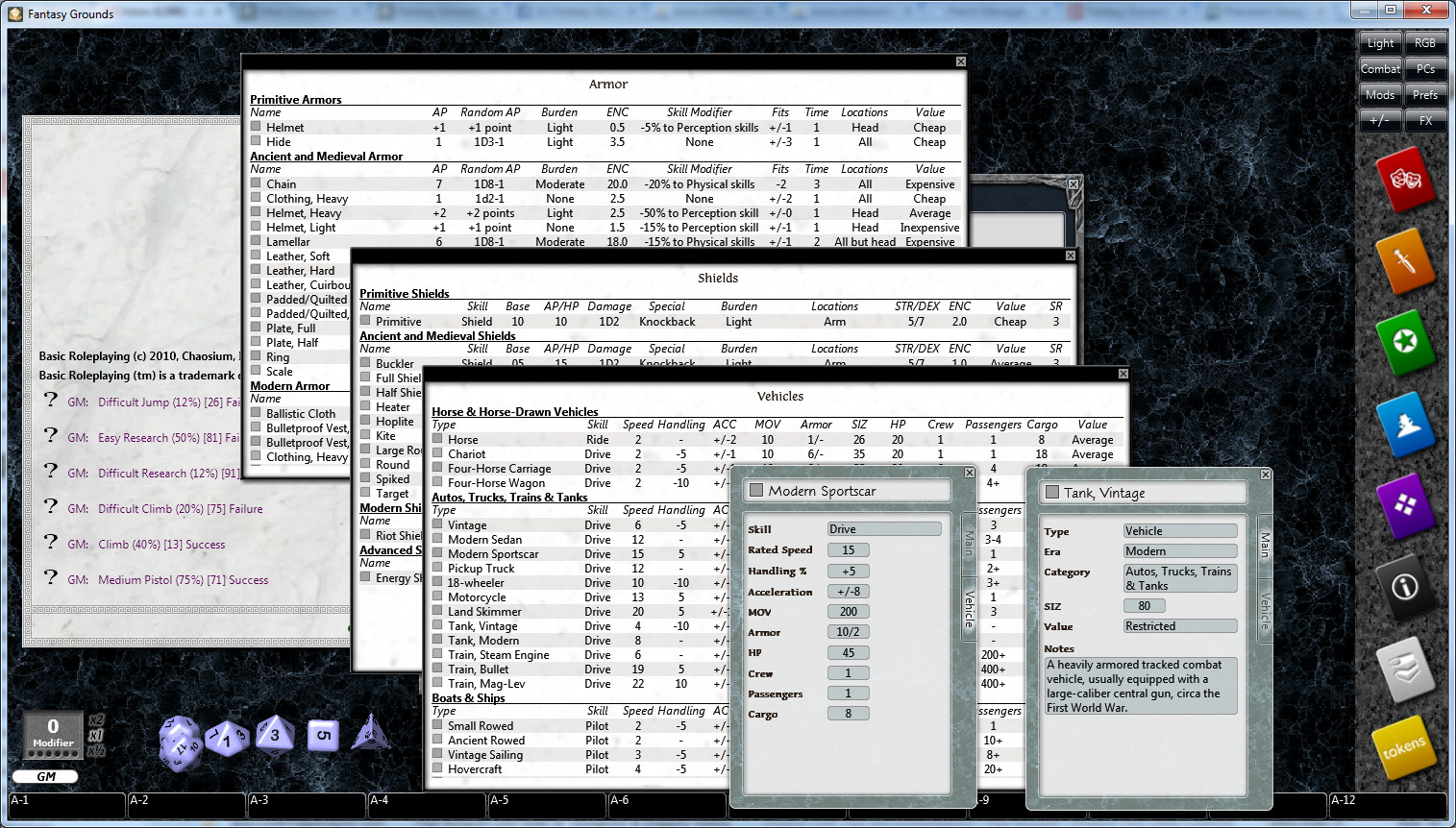 Fantasy Grounds - Basic Roleplaying (BRP) Ruleset on Steam