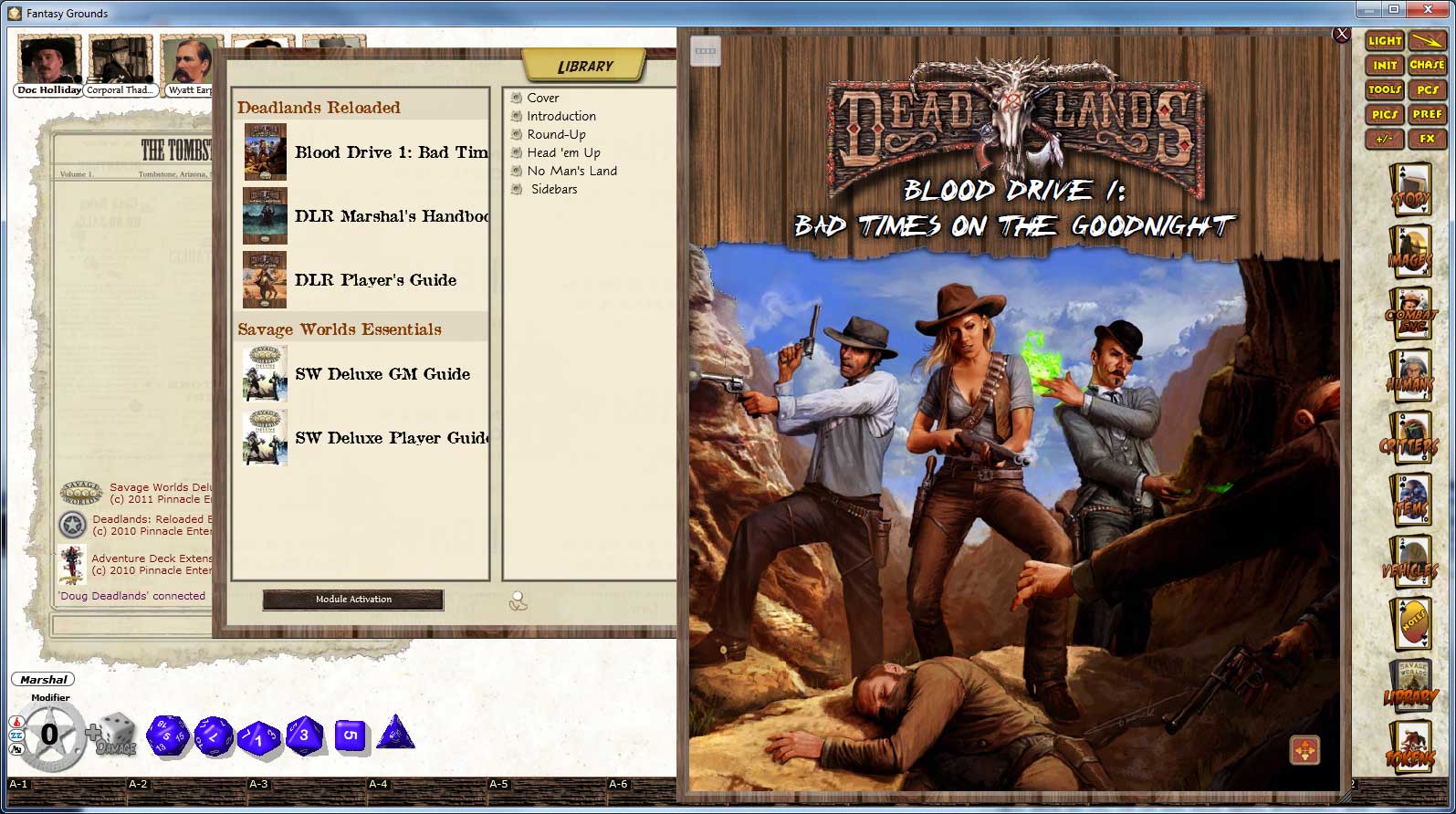 Fantasy Grounds - Deadlands Reloaded: Blood Drive 1 on Steam