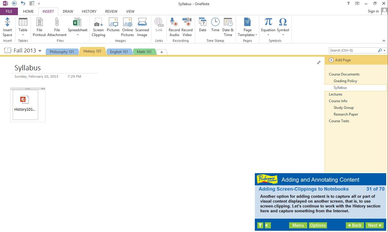 Save 35% on Professor Teaches® OneNote 2013 & 365 on Steam
